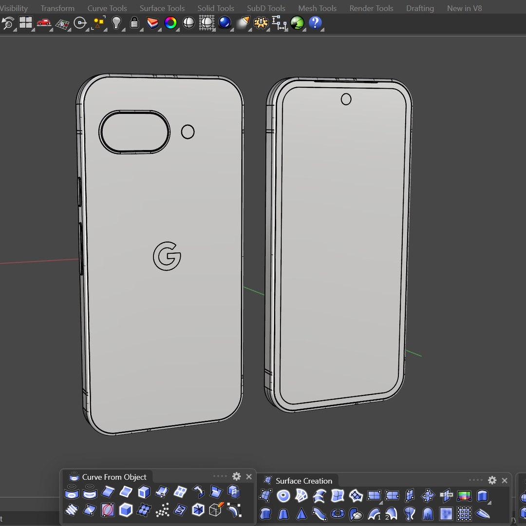 Google Pixel 9a 3D Model - TurboSquid 2380426