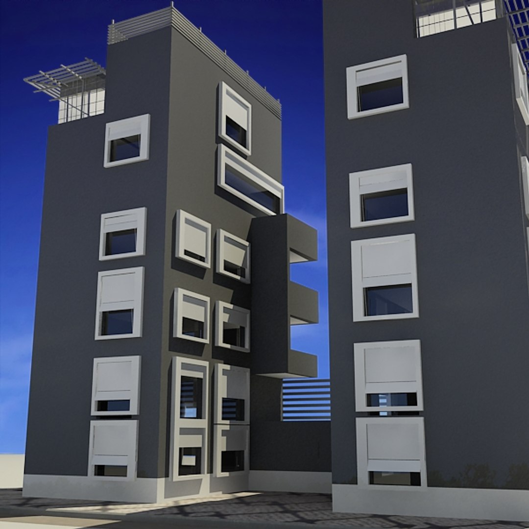 3d Residential Building Model