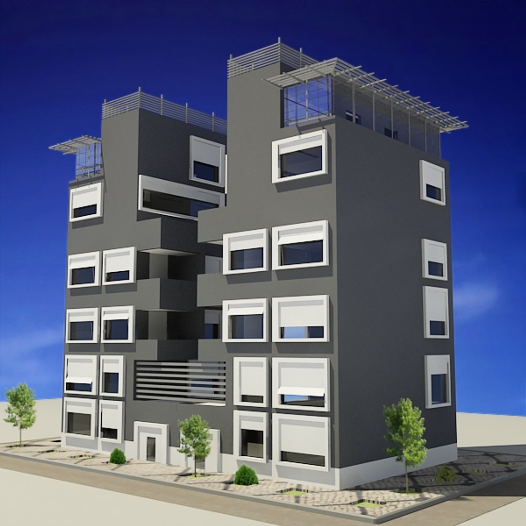 3d Residential Building Model