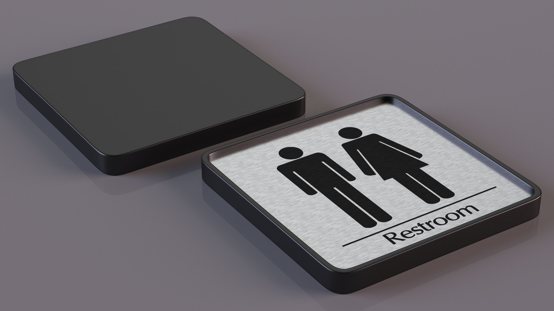 Restroom Compliance Sign 3D Model - TurboSquid 2037614