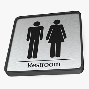 Toilet Sign 3D Models for Download | TurboSquid