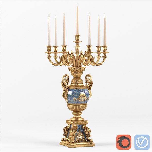 Table classic baldi candlestick 3D model - TurboSquid 1280850