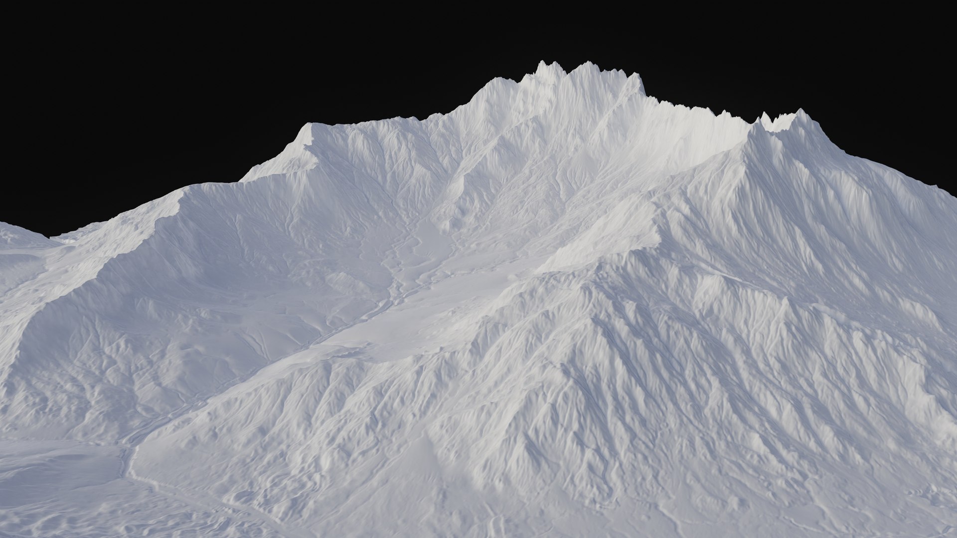 3D Amphiteatre Shaped Mountain - TurboSquid 2168140