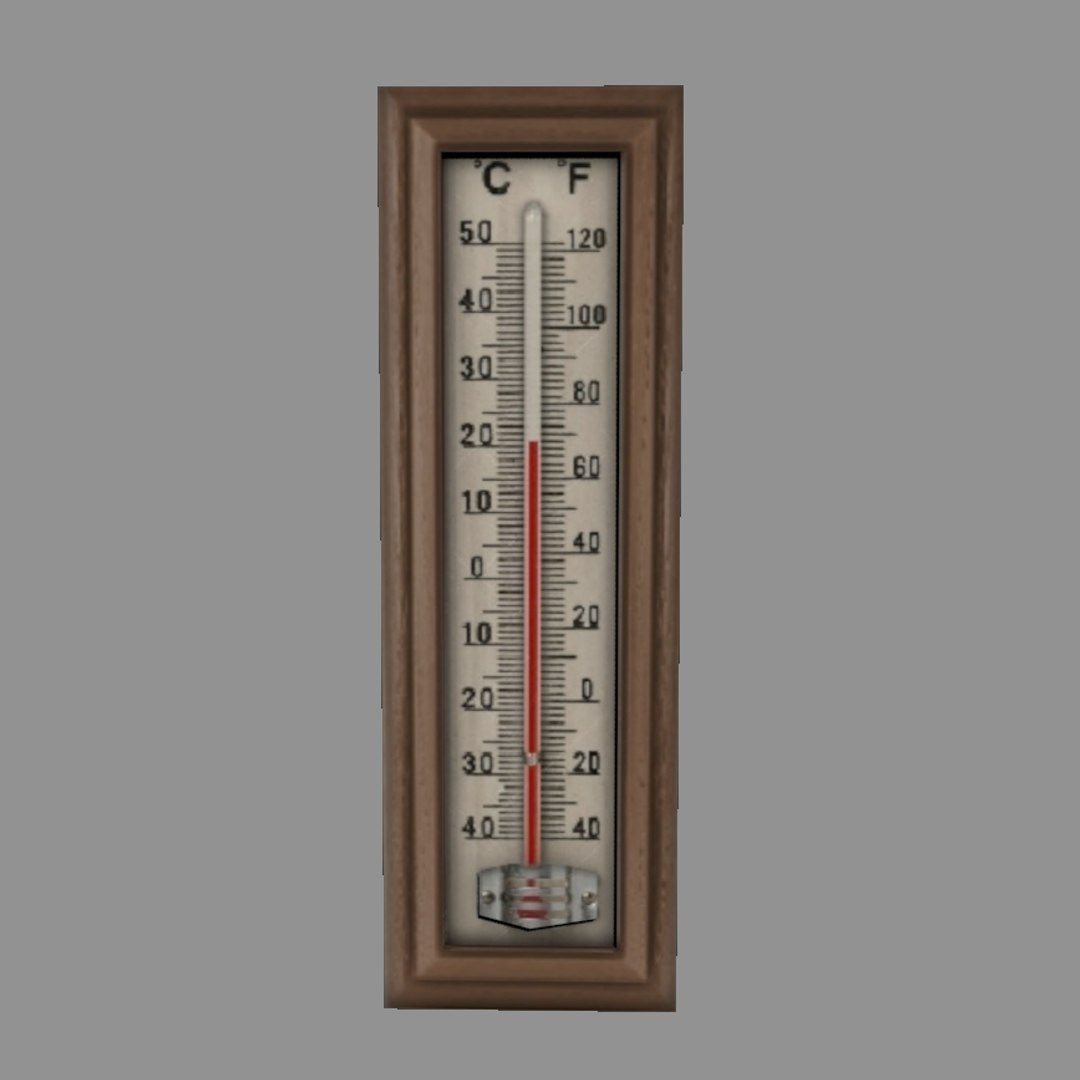 thermometer 3d obj