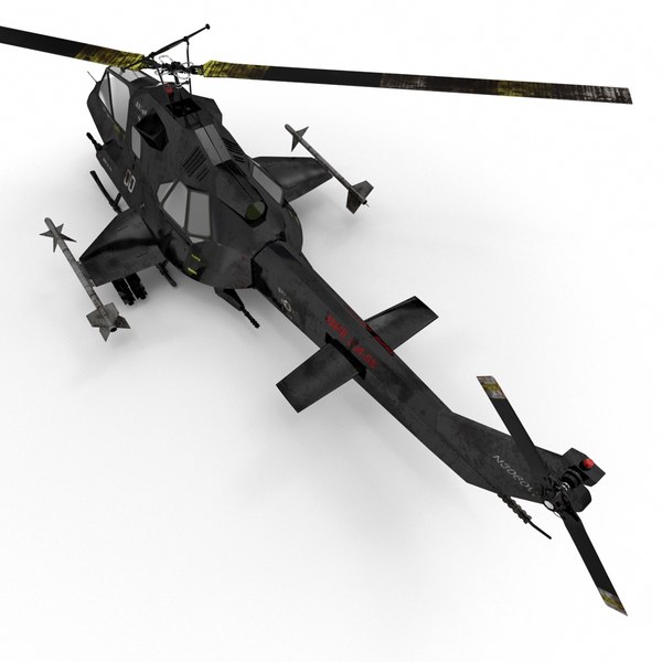 3d model stealth helicopter 2