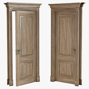 3d model of door classic