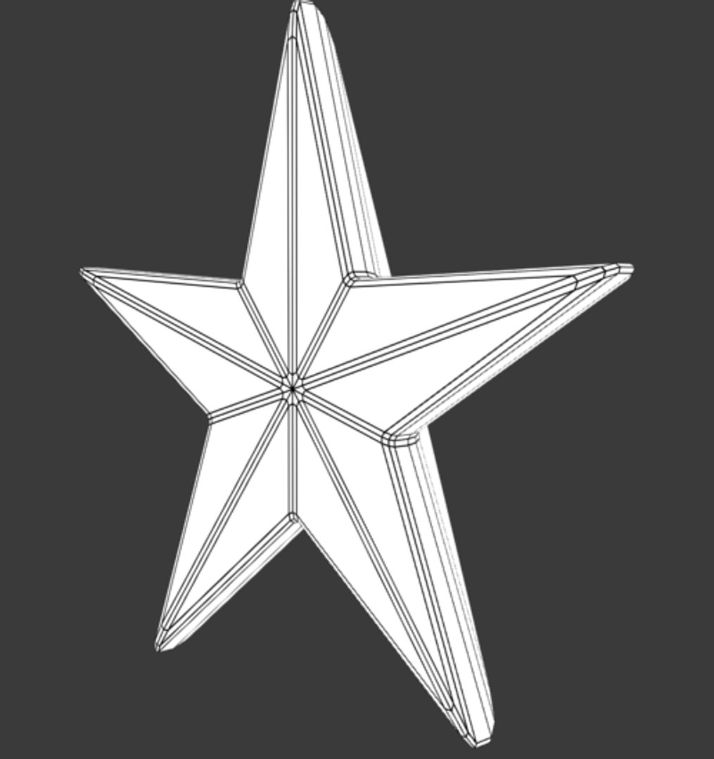 5 Pointed Wooden Star 3D Model - TurboSquid 1729262
