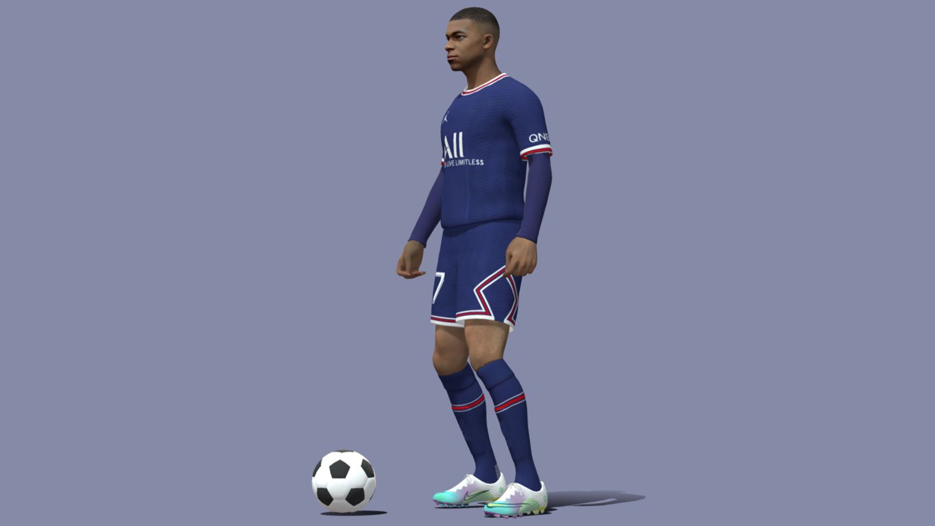 Mbappe 3D - TurboSquid 1930085