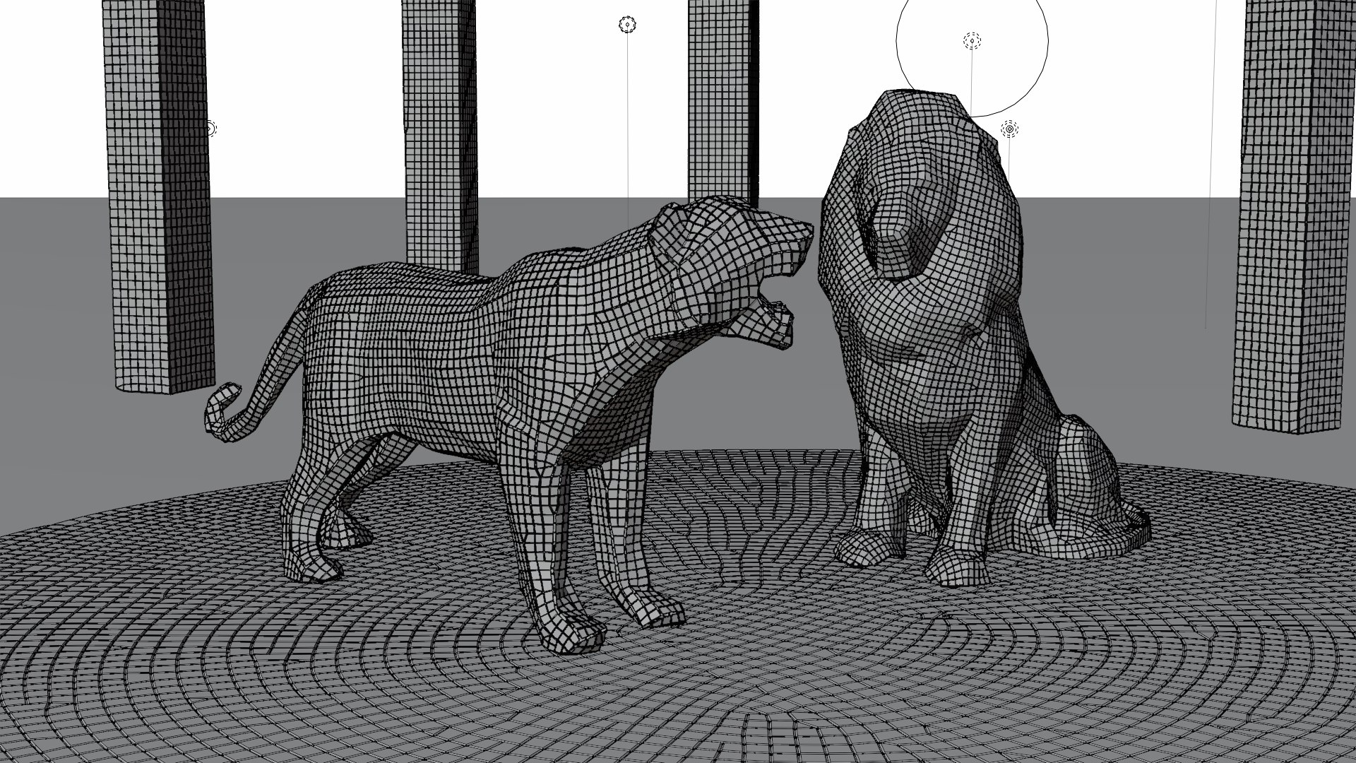 4 disco animals 3D model - TurboSquid 2099109