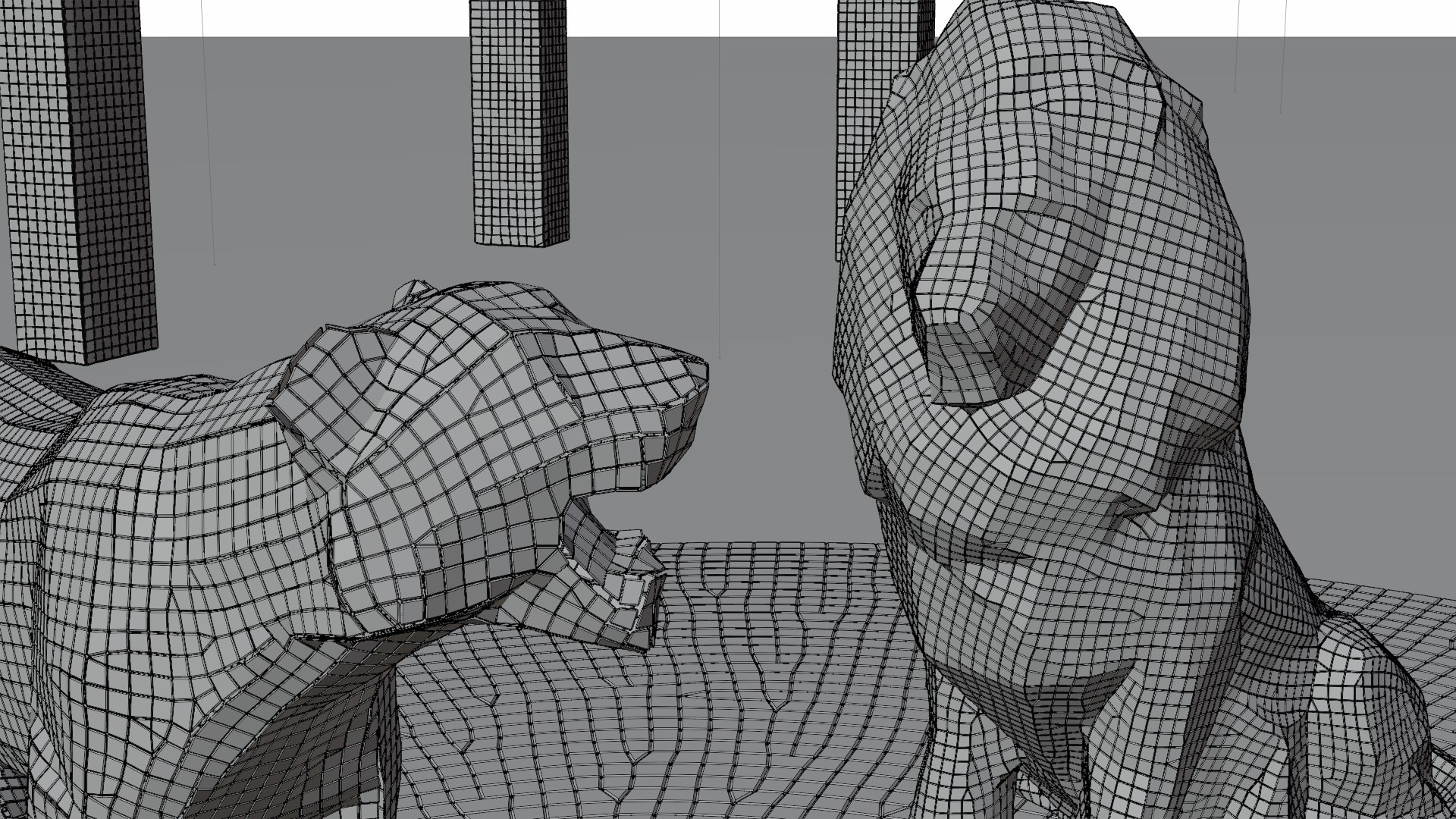 4 disco animals 3D model - TurboSquid 2099109