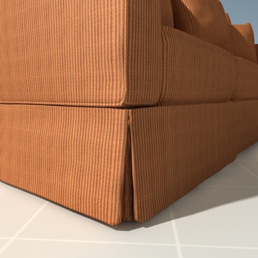 3dsmax henredon corduroy couch