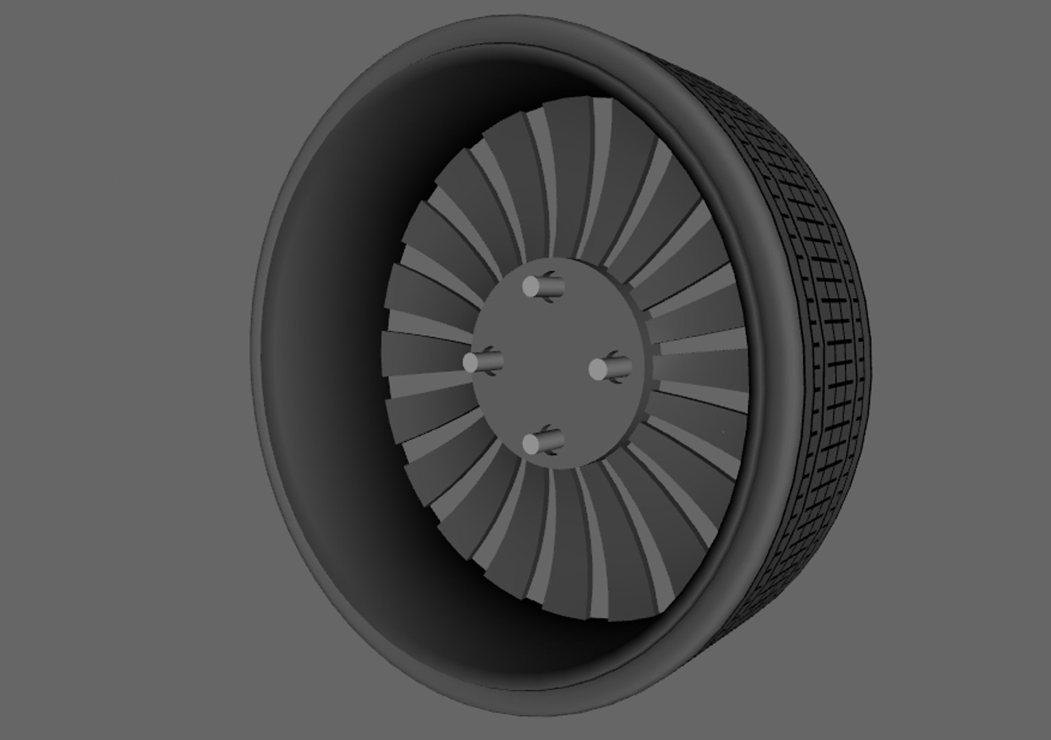 Free Car Wheel Pack 3d Model
