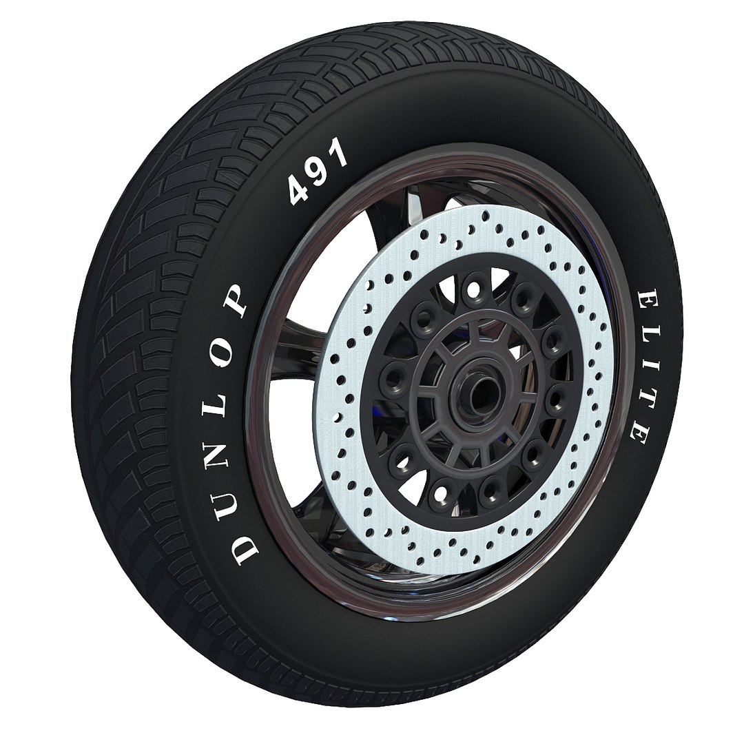 Motorcycle Tyre 3ds