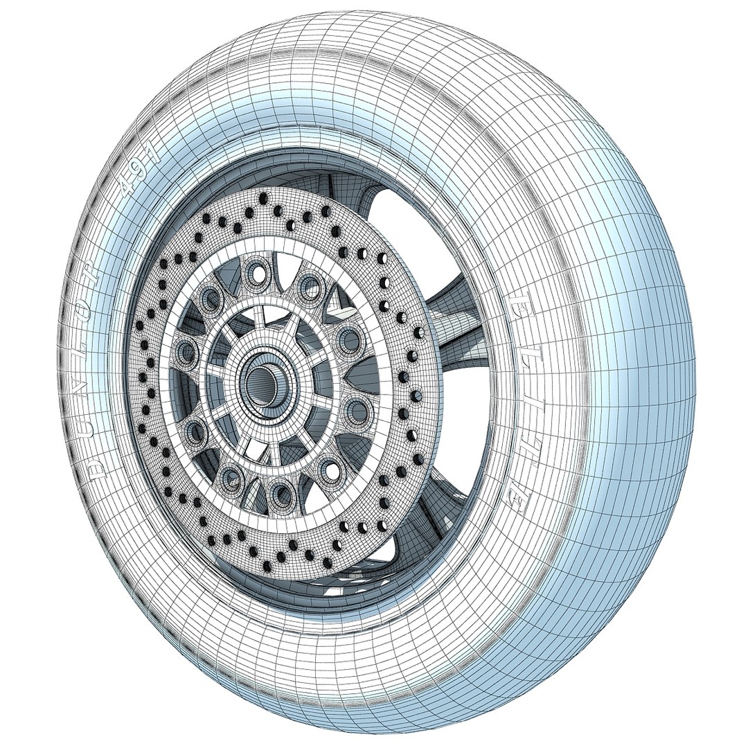 Motorcycle Tyre 3ds