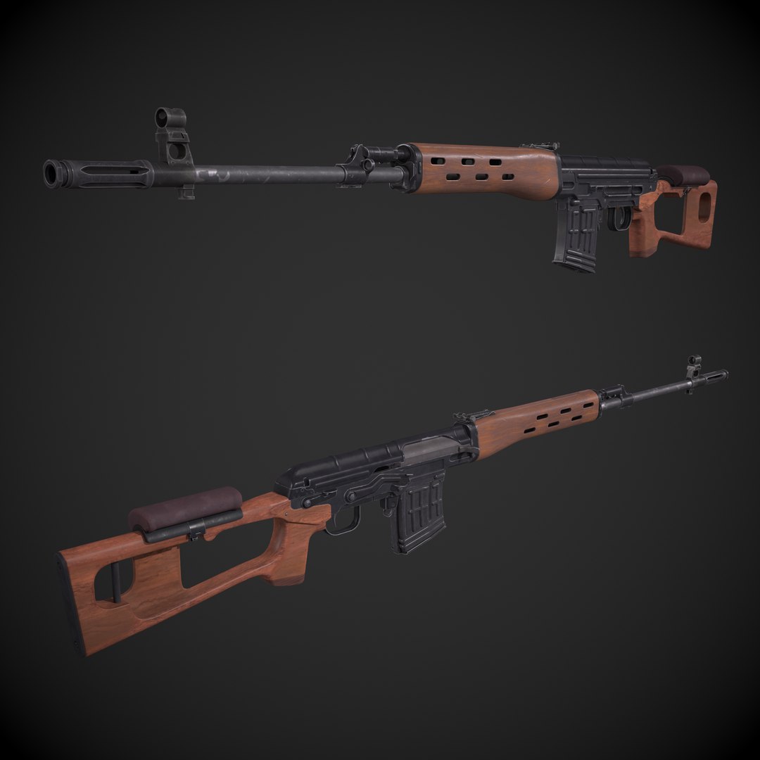 SVD Dragunov Sniper Rifle 3D Model - TurboSquid 1920670