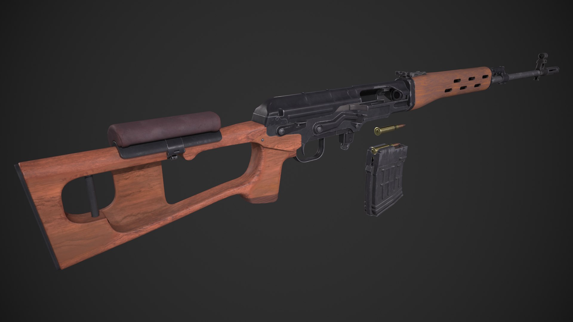 SVD Dragunov Sniper Rifle 3D Model - TurboSquid 1920670