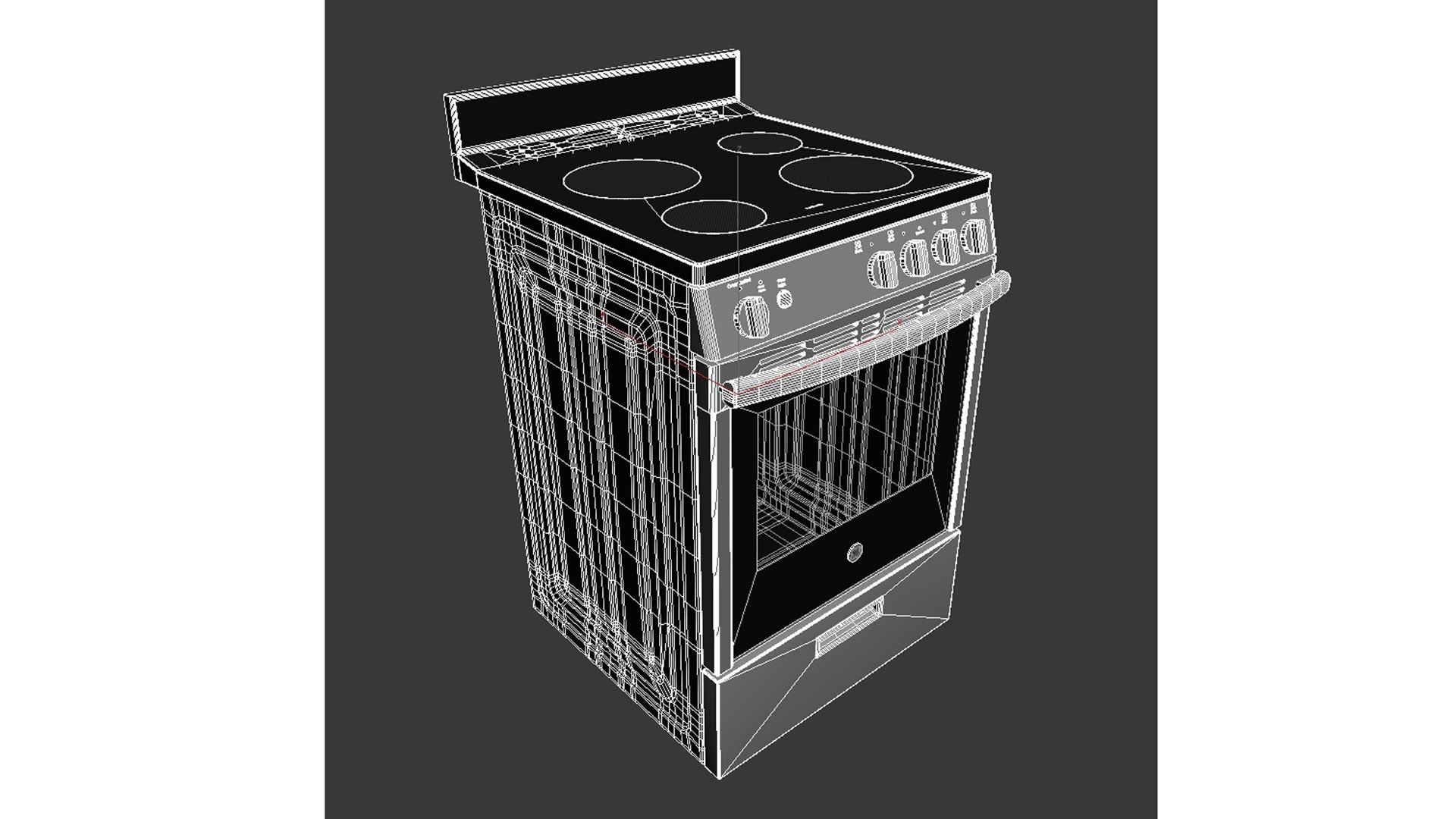 3D General Electric GE Freestanding Electric Range - TurboSquid 2035572