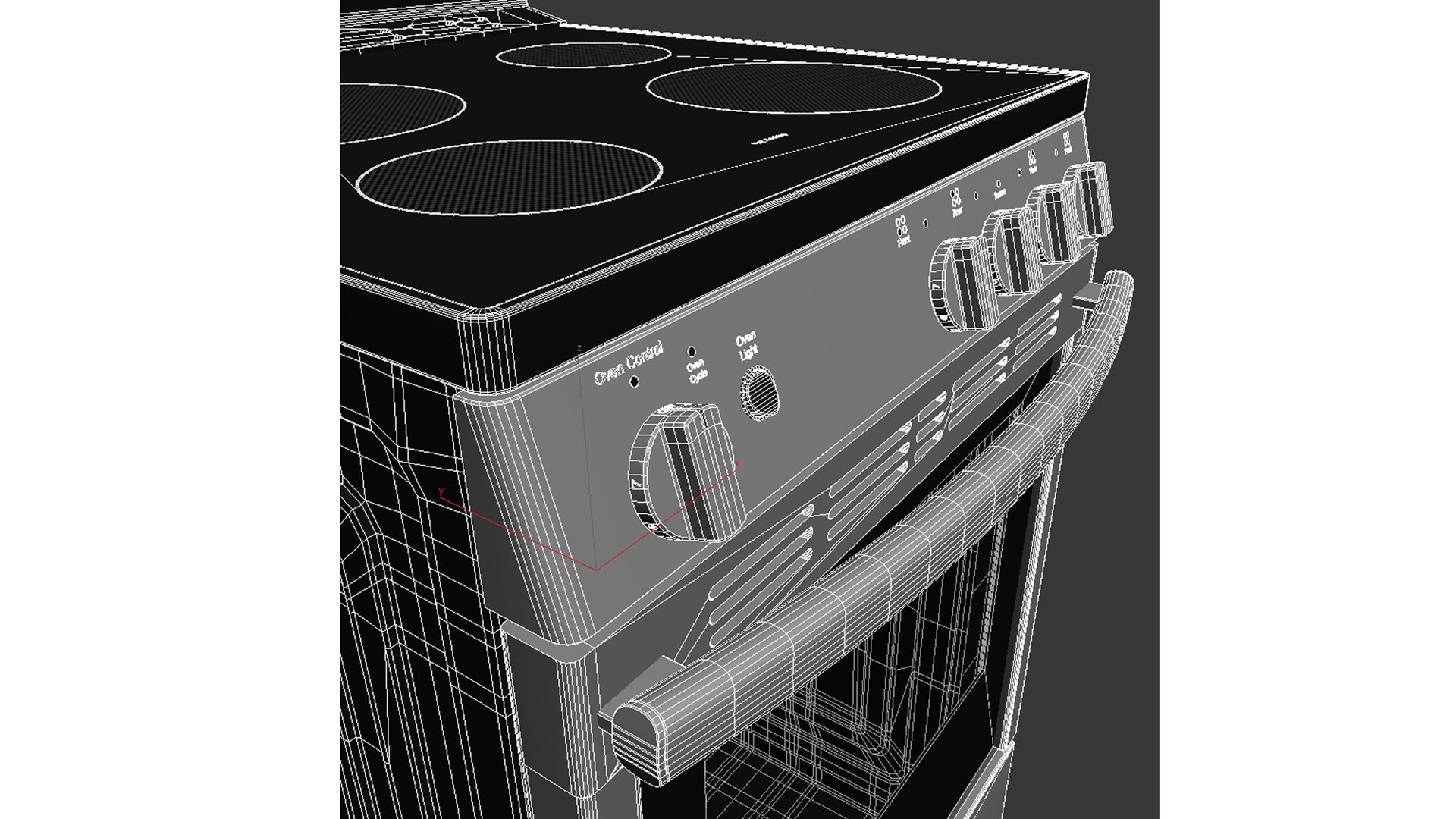 3D General Electric GE Freestanding Electric Range - TurboSquid 2035572