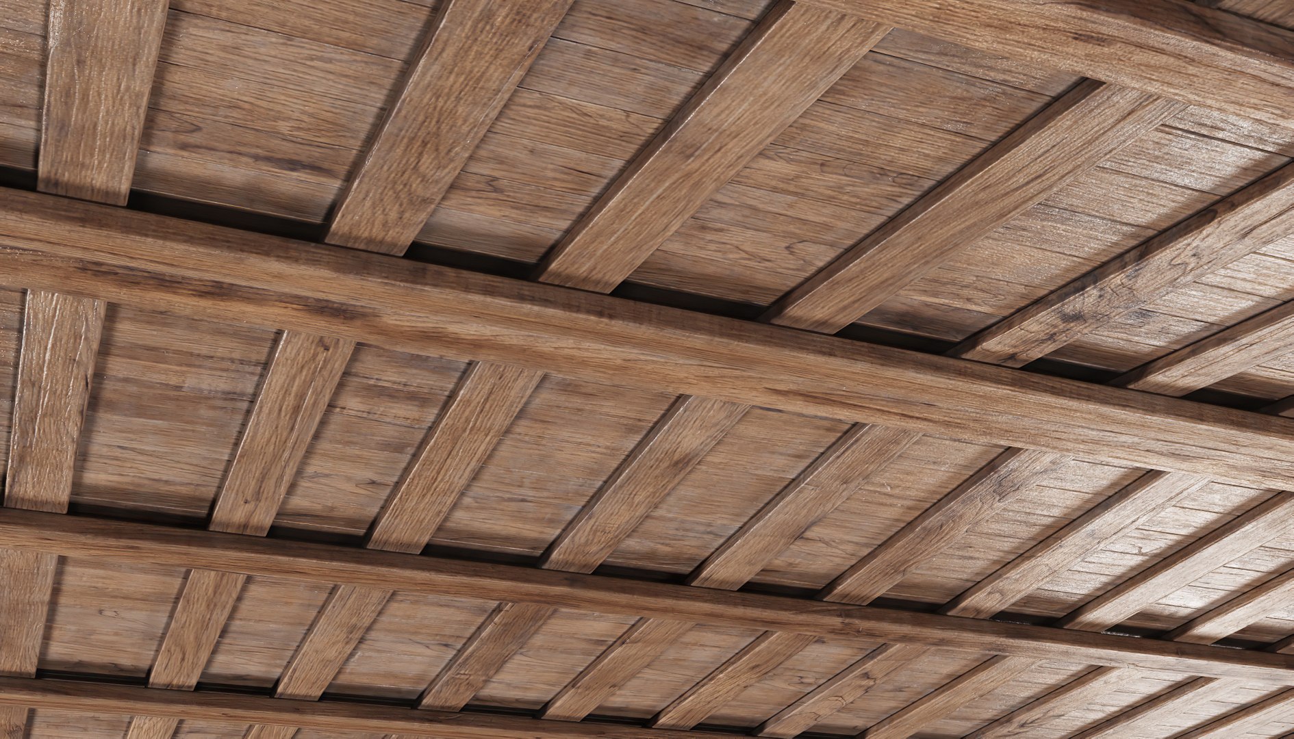 3D Double-sided Wooden Ceiling V3 - TurboSquid 2030779