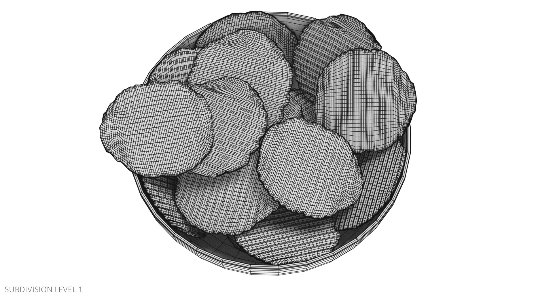 Potato Chips 3D - TurboSquid 1219882