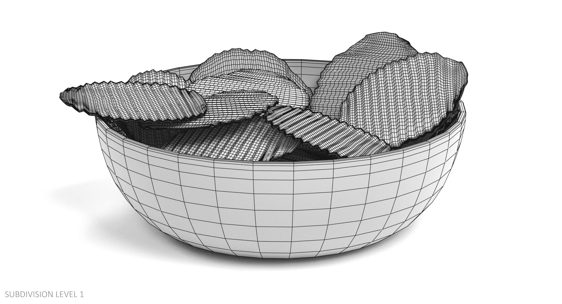 Potato Chips 3D - TurboSquid 1219882