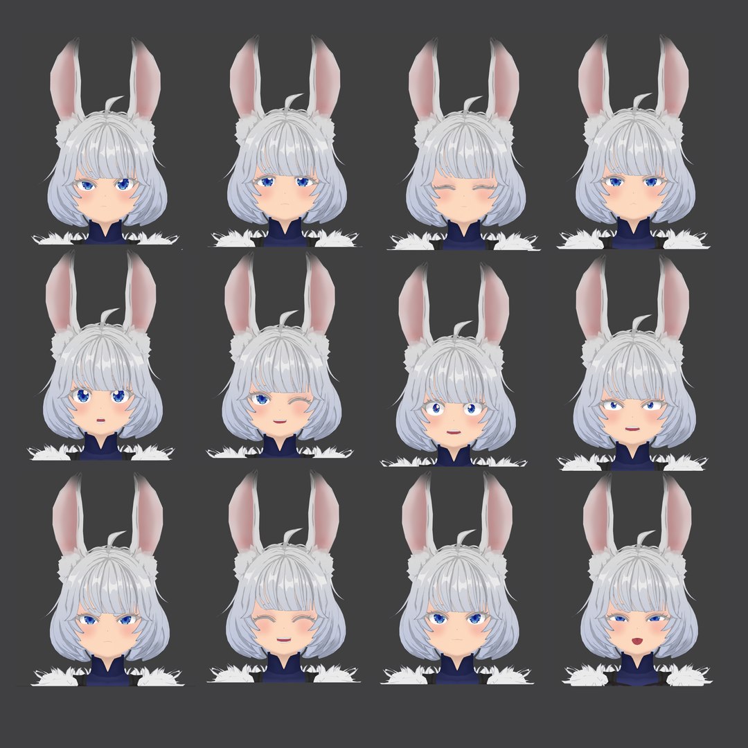 Usaya Anime Fantasy Girl Game Ready Model - TurboSquid 2436993