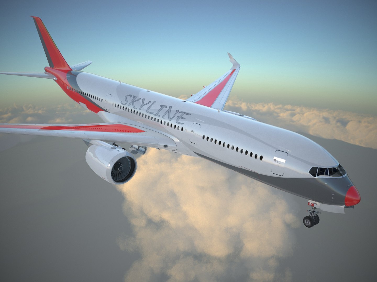 3ds generic jet airliner