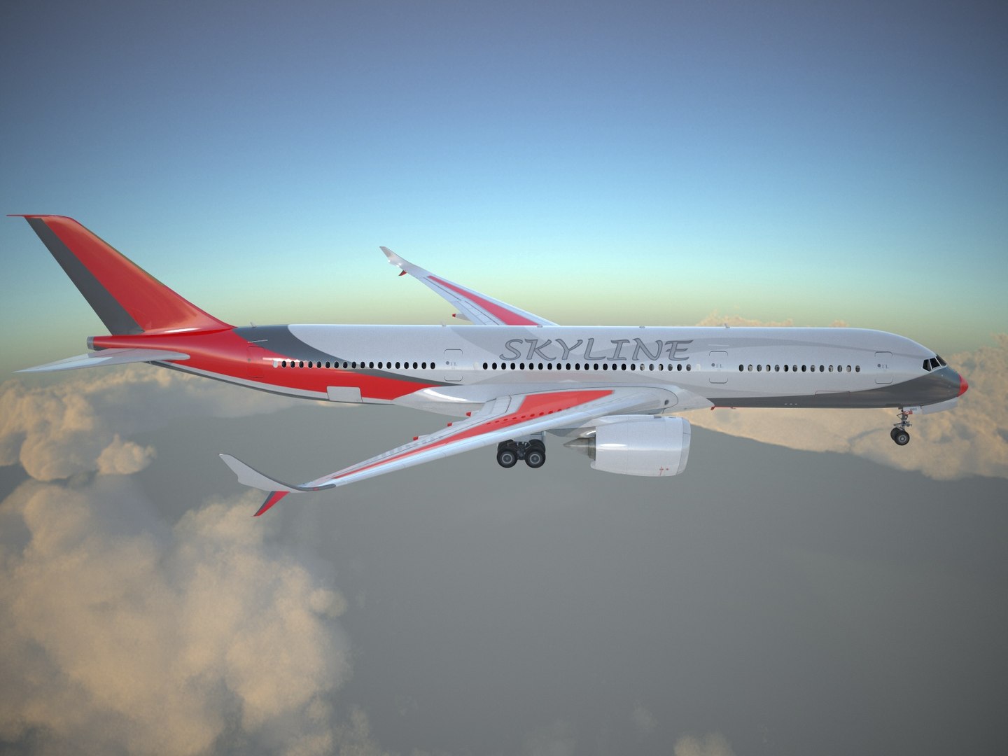 3ds generic jet airliner