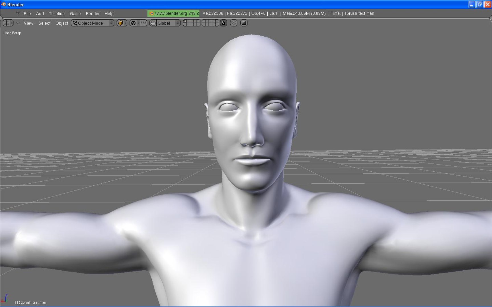 Realistic Male 3d Model