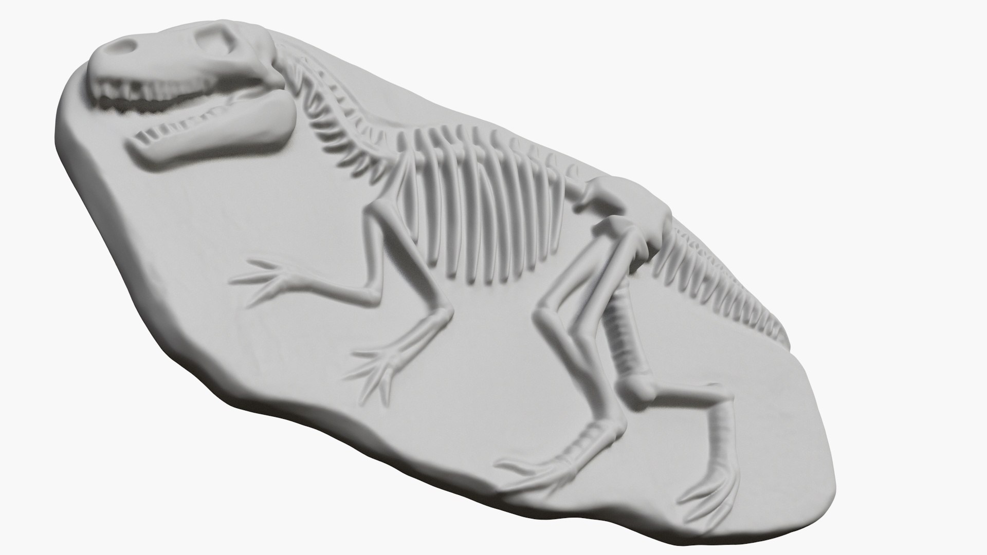Dinosaur Fossil 007 3D Model - TurboSquid 2298335