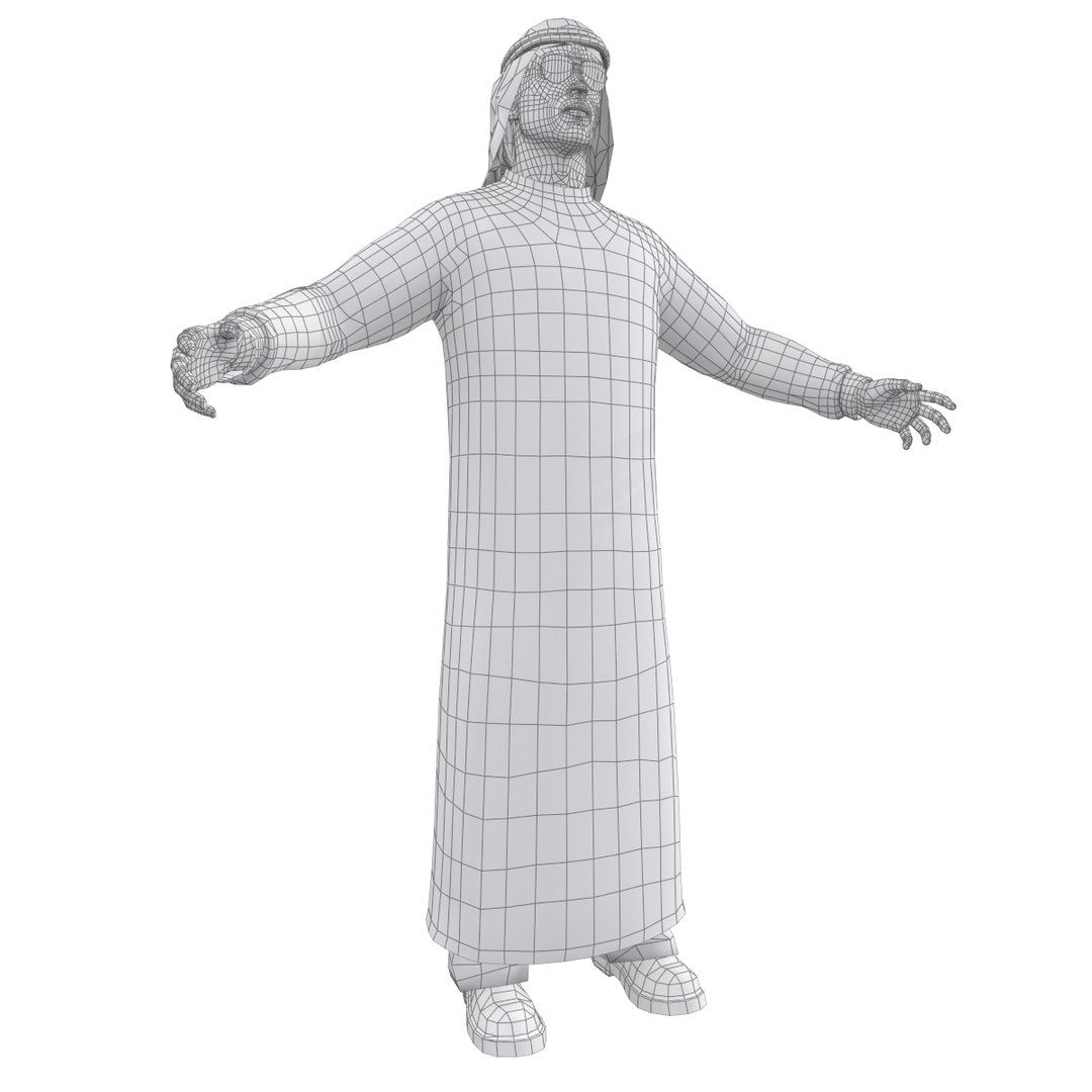 3d Model Of Arab Man