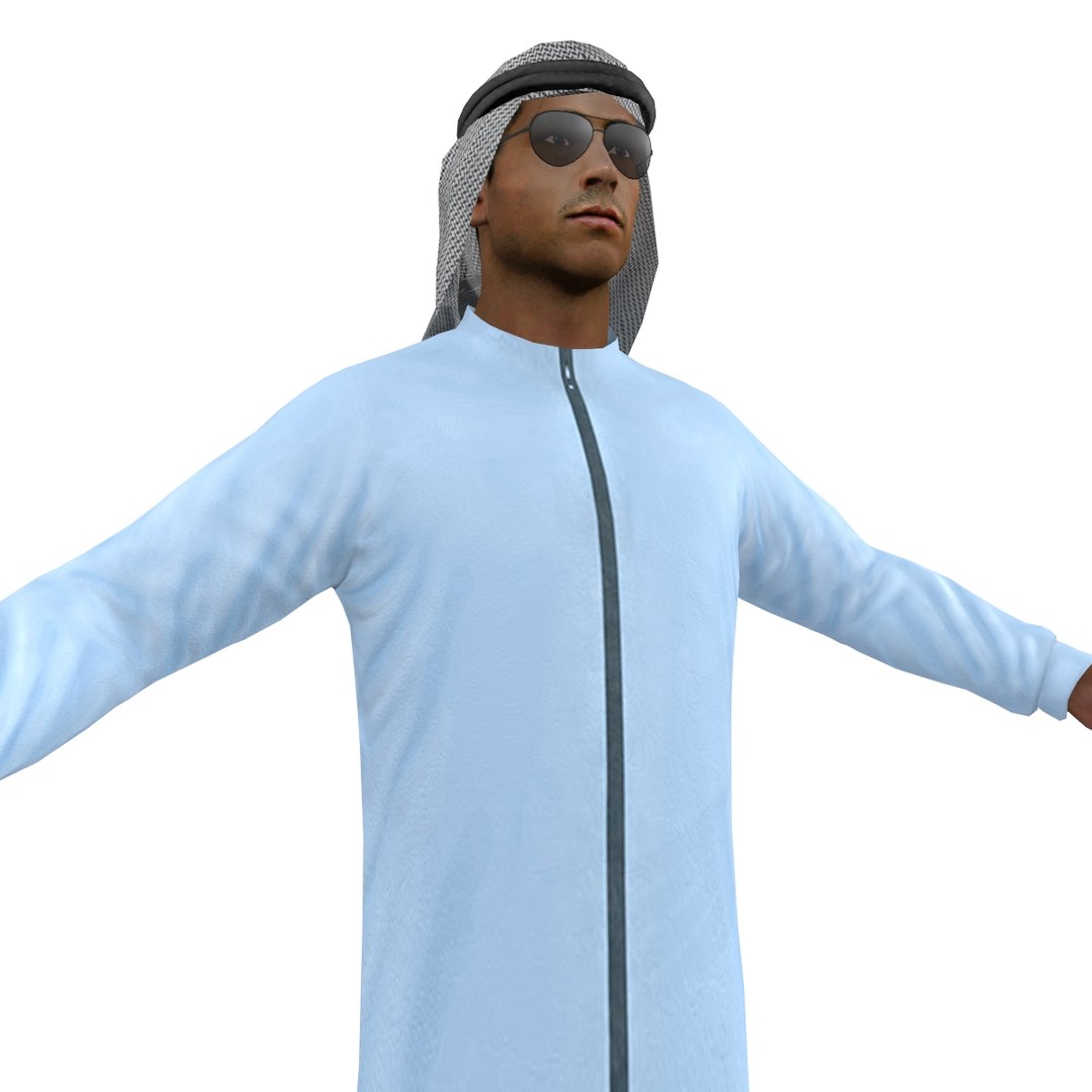 3d Model Of Arab Man