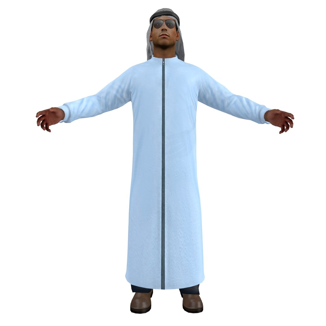 3d Model Of Arab Man