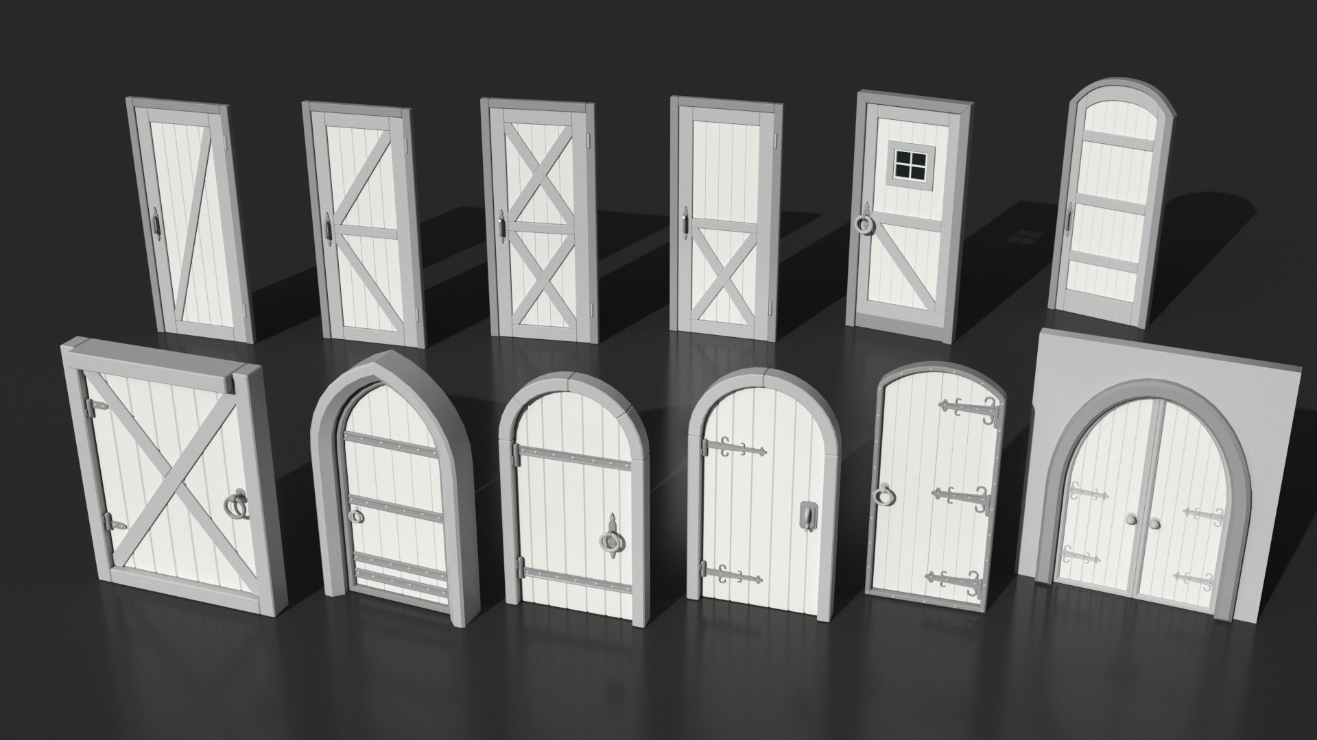 3D Doors Collection - 120 Pieces Model - TurboSquid 2049616