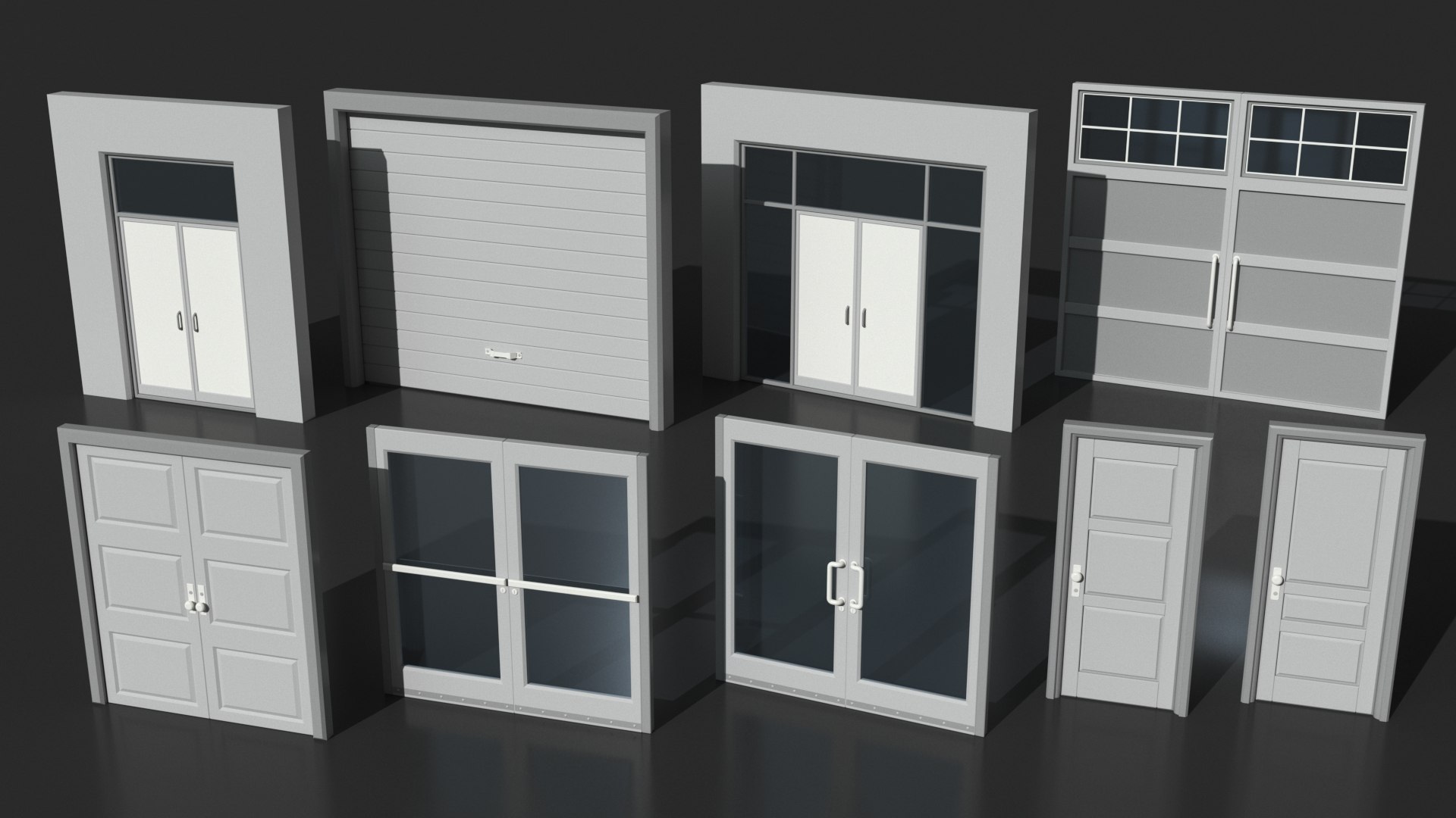 3D Doors Collection - 120 pieces model - TurboSquid 2049616