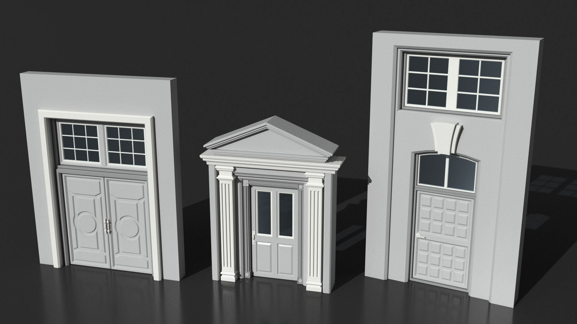 3D Doors Collection - 120 Pieces Model - TurboSquid 2049616