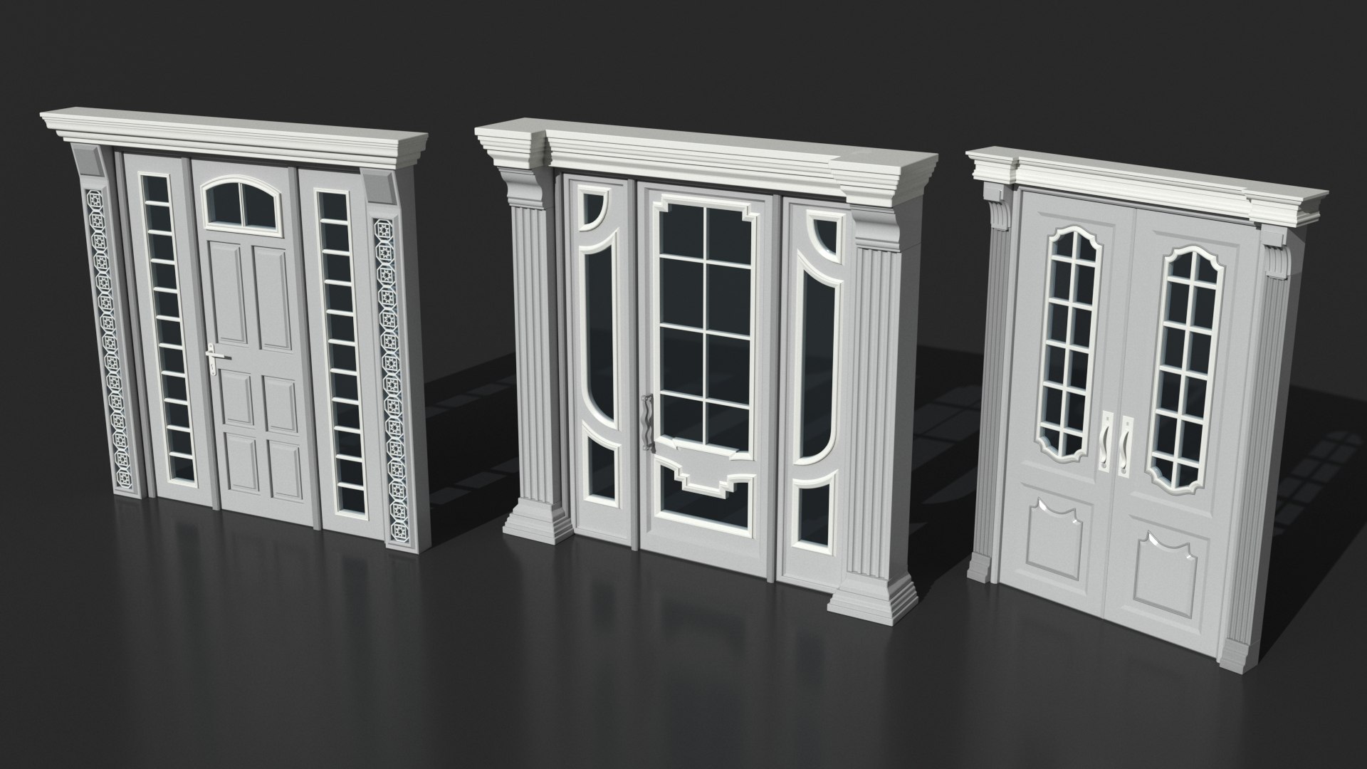 3D Doors Collection - 120 Pieces Model - TurboSquid 2049616