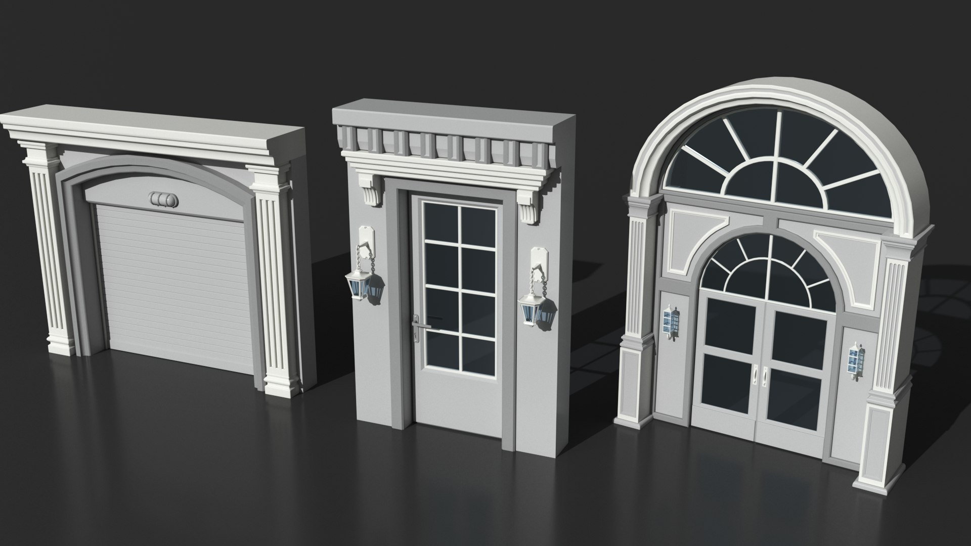 3D Doors Collection - 120 Pieces Model - TurboSquid 2049616