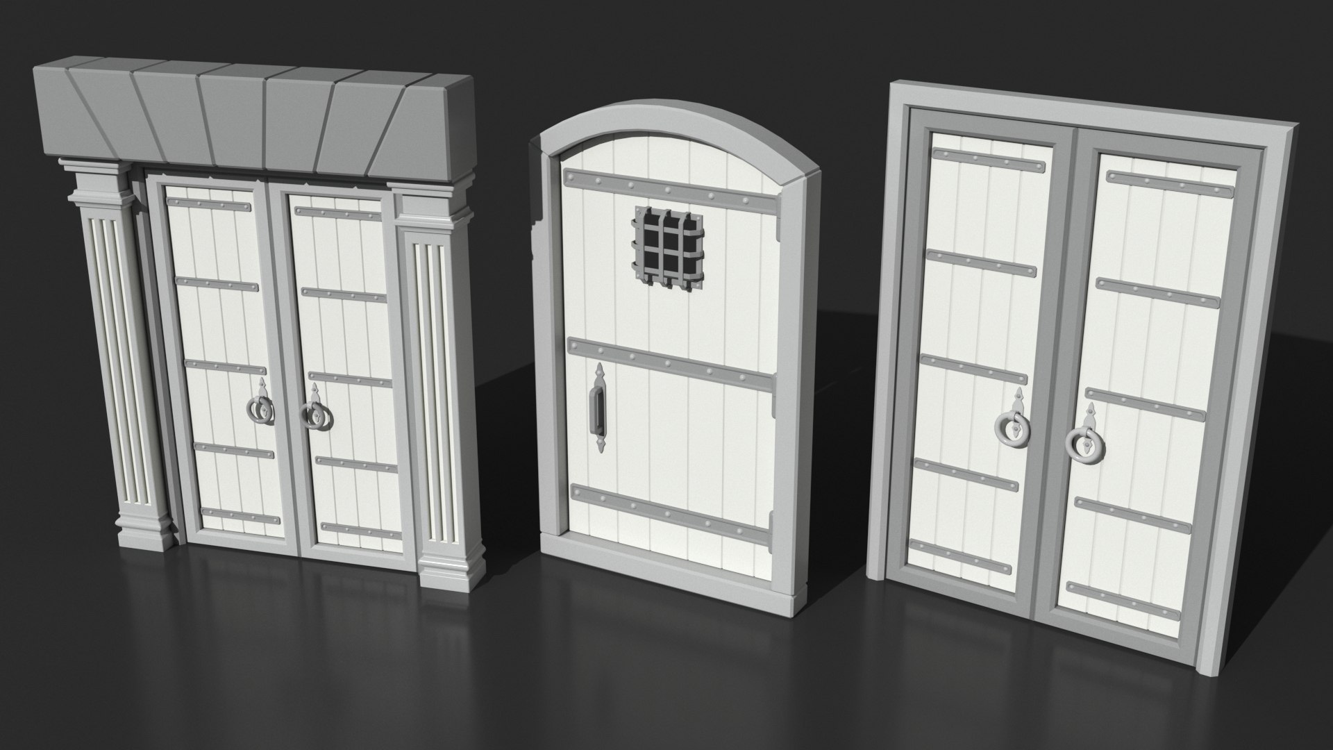 3D Doors Collection - 120 Pieces Model - TurboSquid 2049616