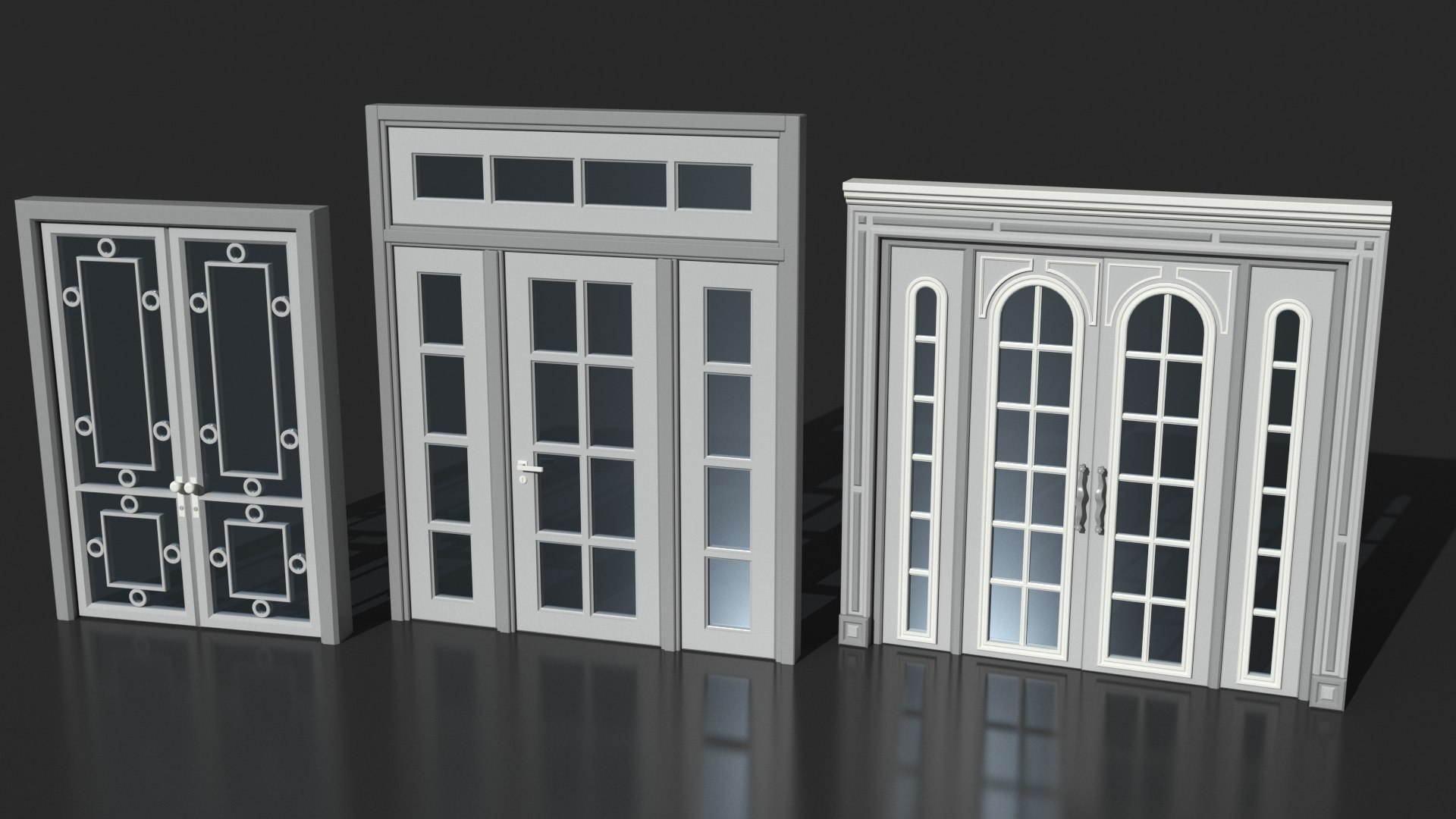 3D Doors Collection - 120 Pieces Model - TurboSquid 2049616