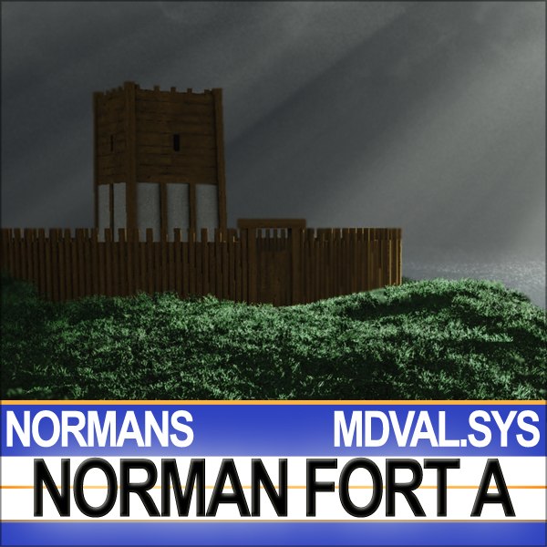 3d medieval norman fort