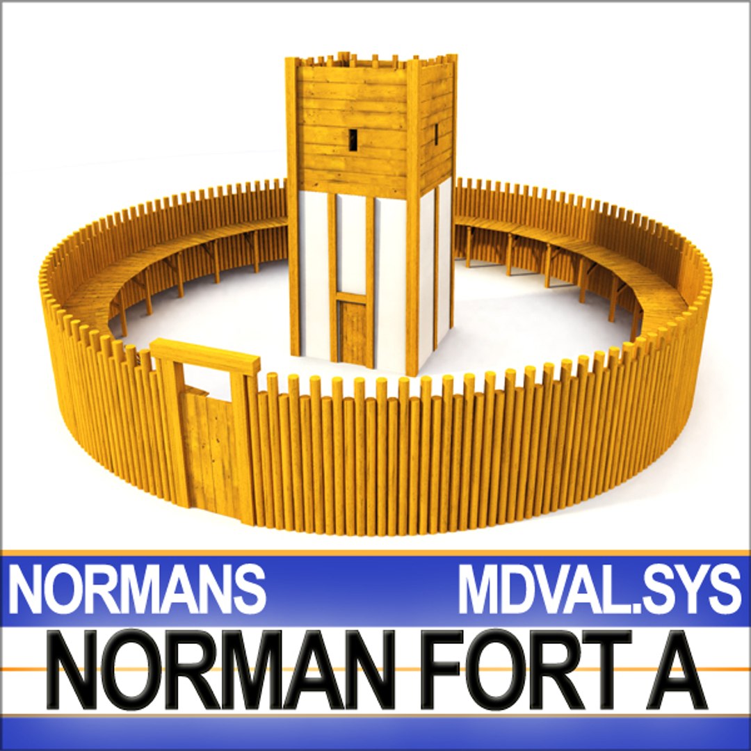 3d medieval norman fort