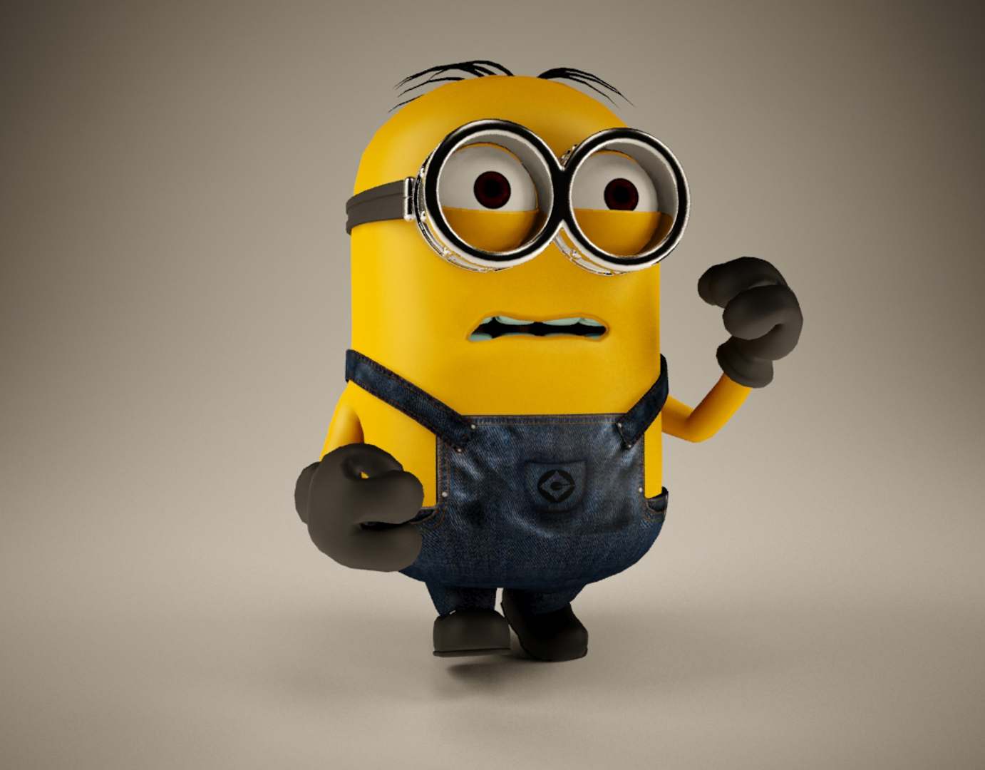 max rigged character minion