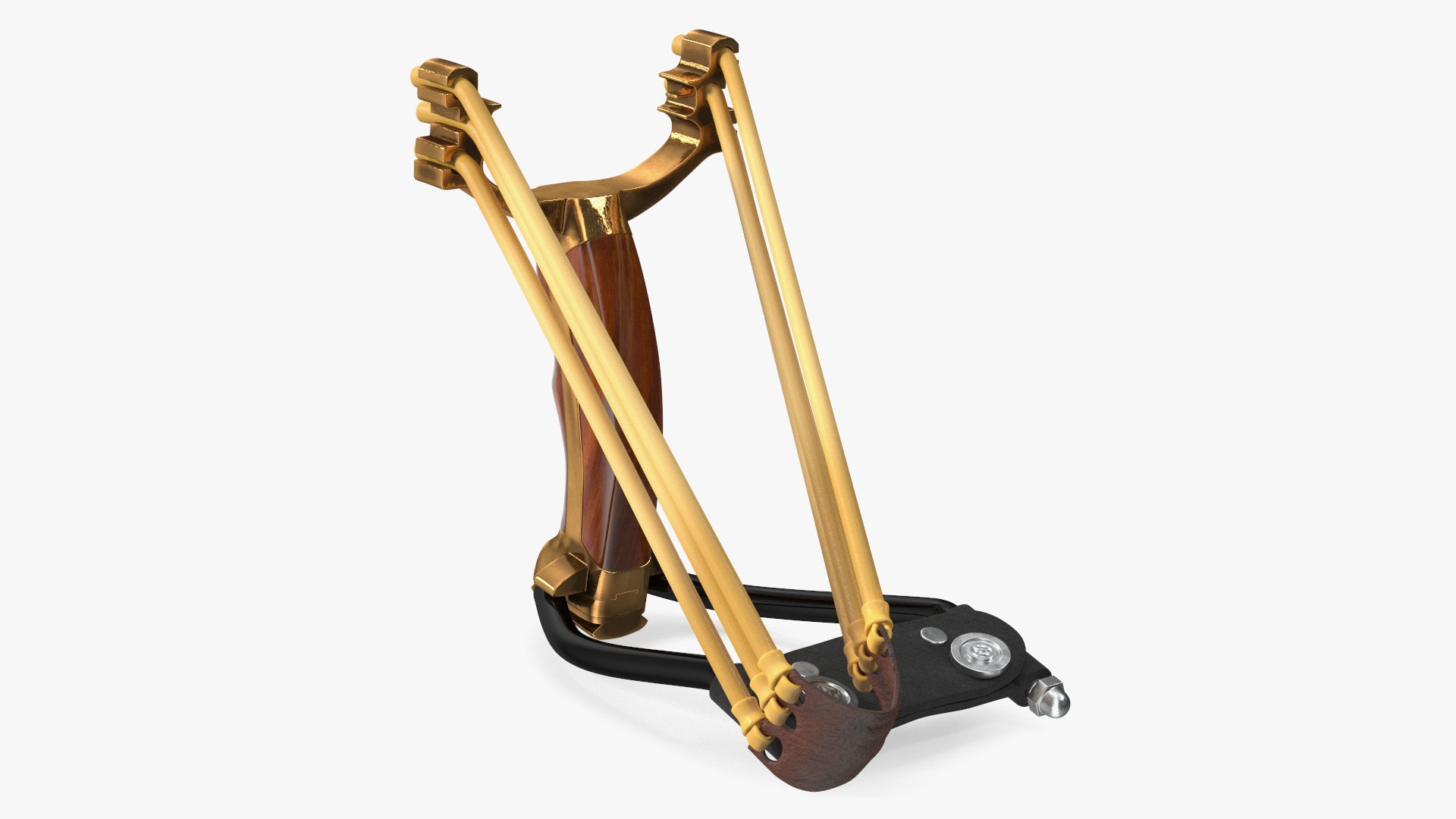 Stretched Folding Slingshot Wood model - TurboSquid 2115351