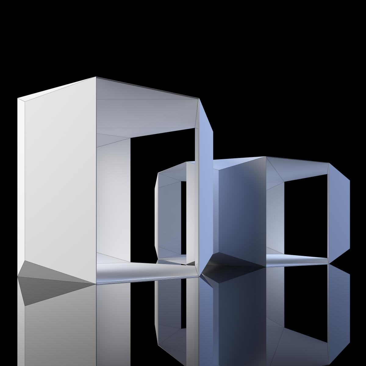 3d donghia origami tables model