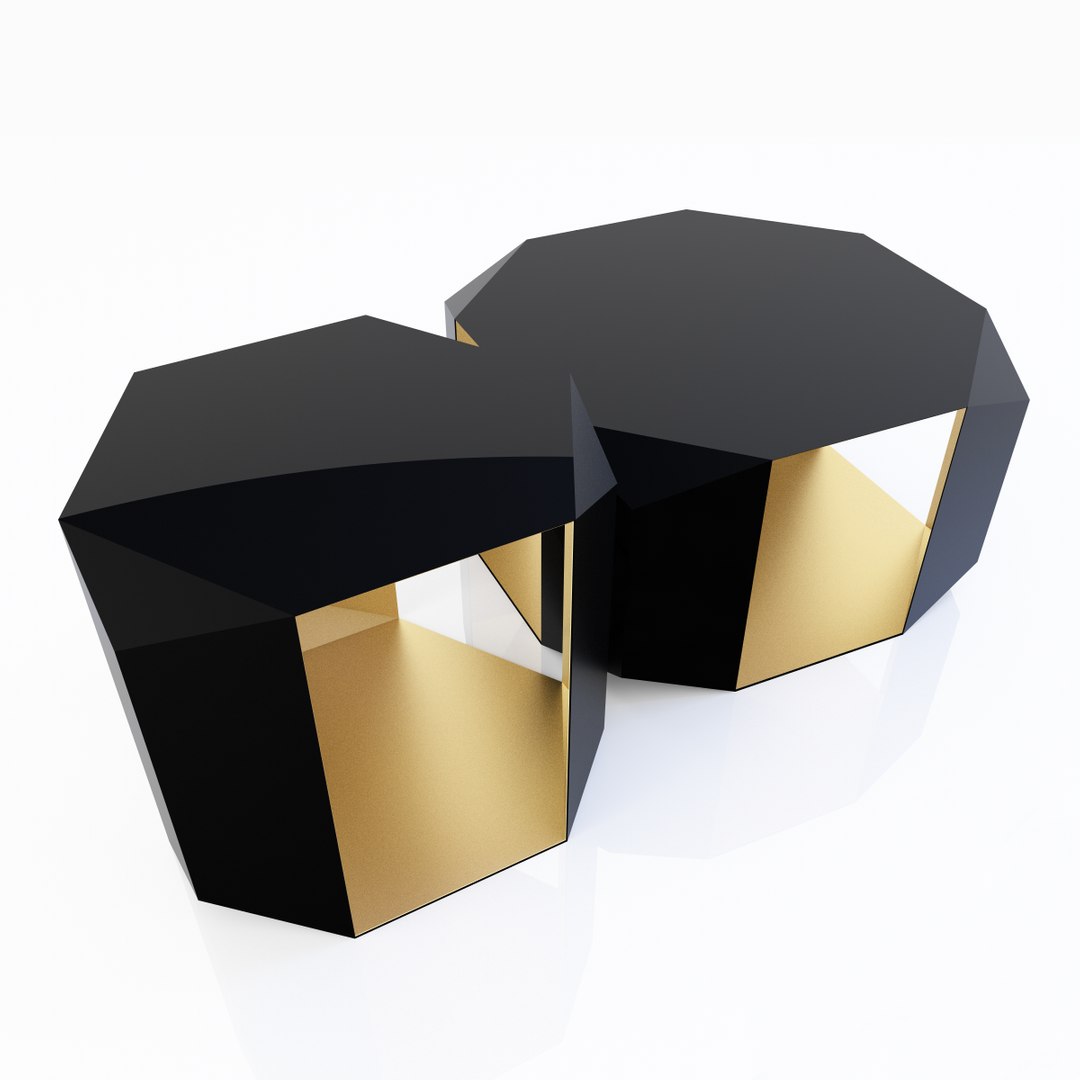 3d Donghia Origami Tables Model