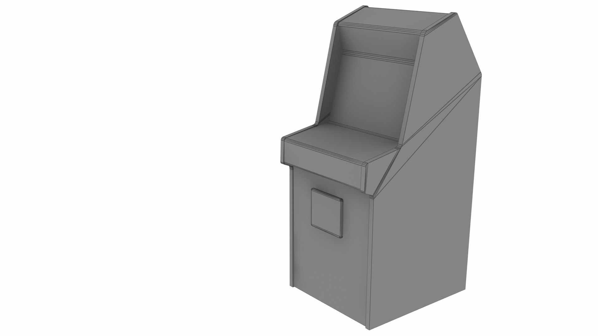 4 retro arcade machine model - TurboSquid 1503707