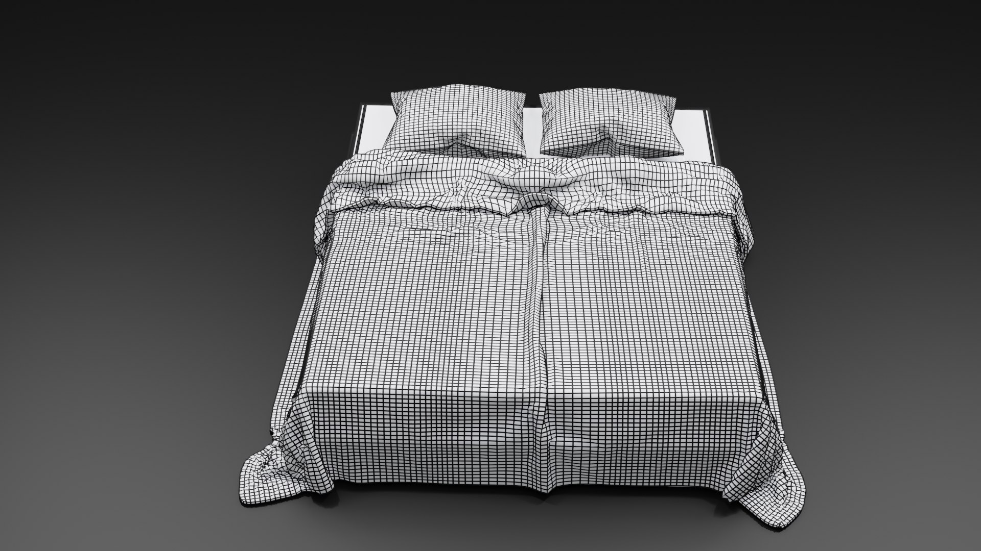 Pillows Blanket 3D Model - TurboSquid 1489556