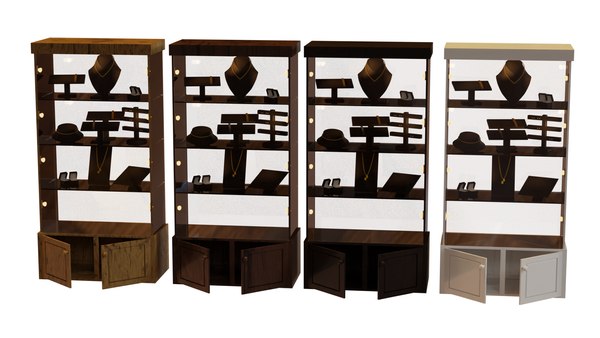 3D Display cases model - TurboSquid 2035544