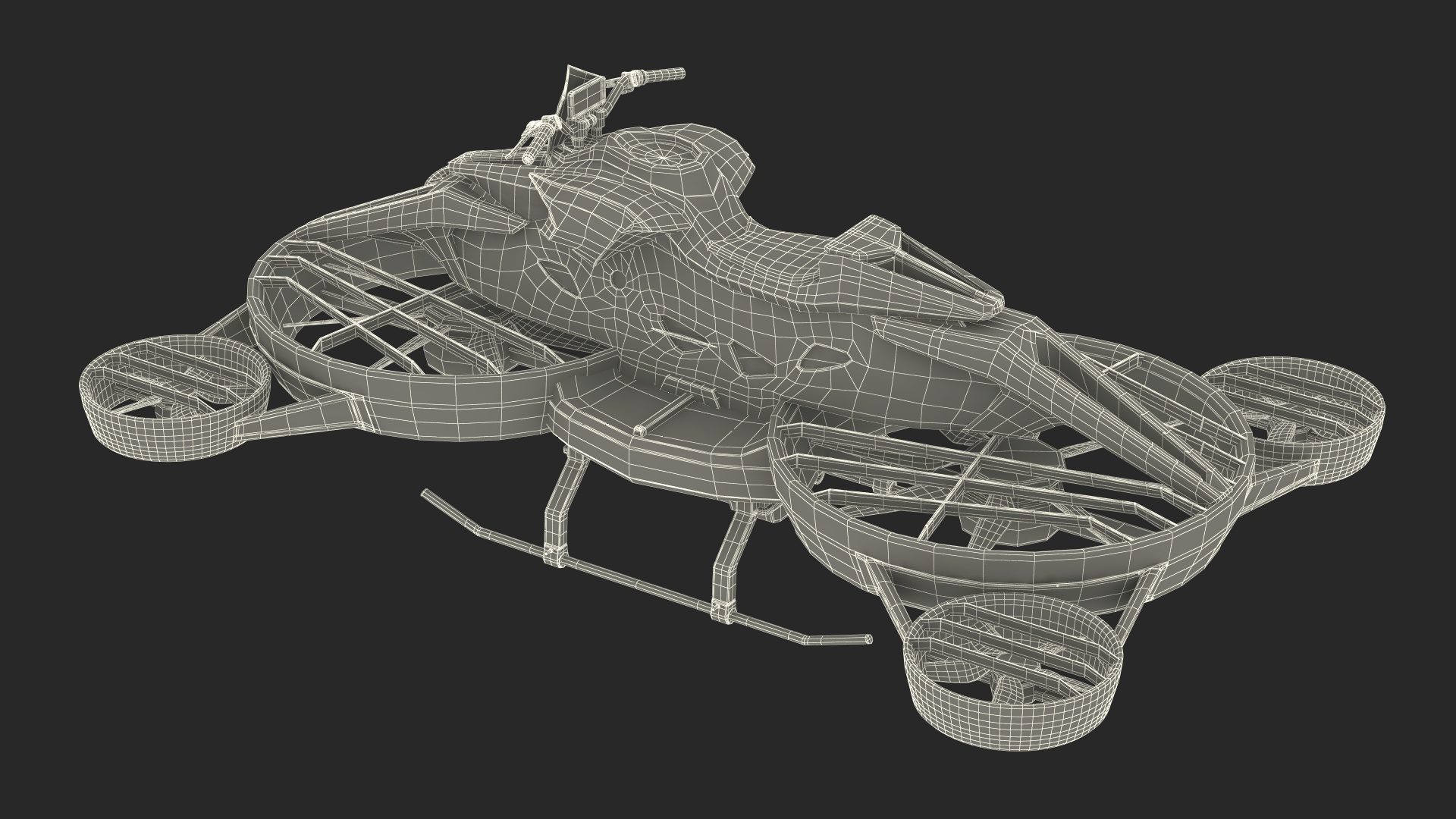 Hoverbike XTURISMO Red 3D model - TurboSquid 2112421
